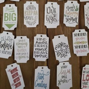 Office | Gift Tags Inspirational Motivation Quotes Tag | Poshmark